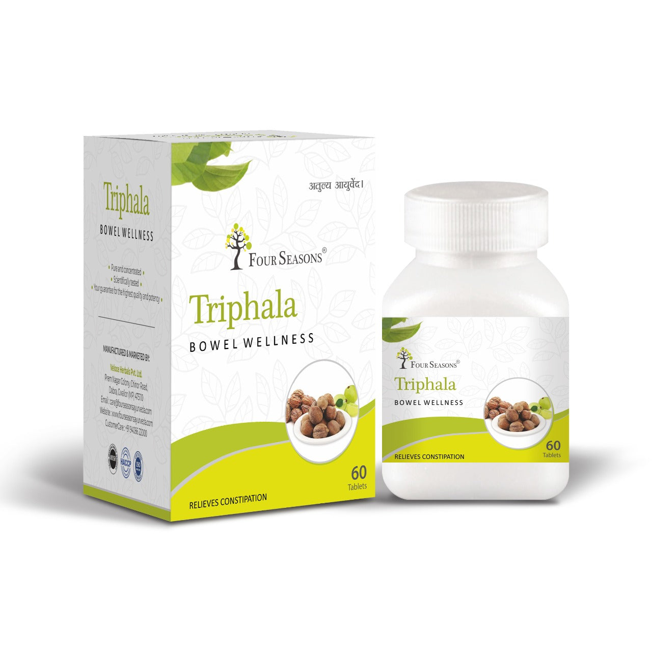 Four Seasons Triphala - 60 tabs - Organic Wellnesses