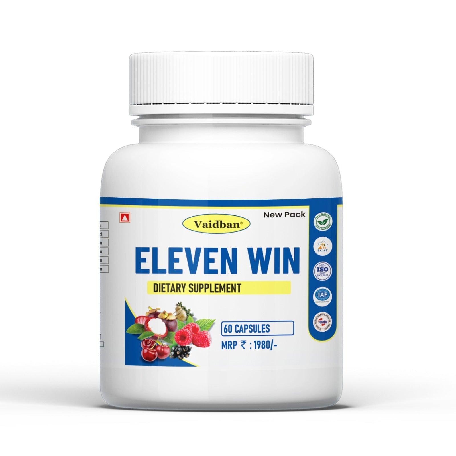 Vaidban Eleven Win Dietary Supplement - 60 Capsules - Organic Wellnesses
