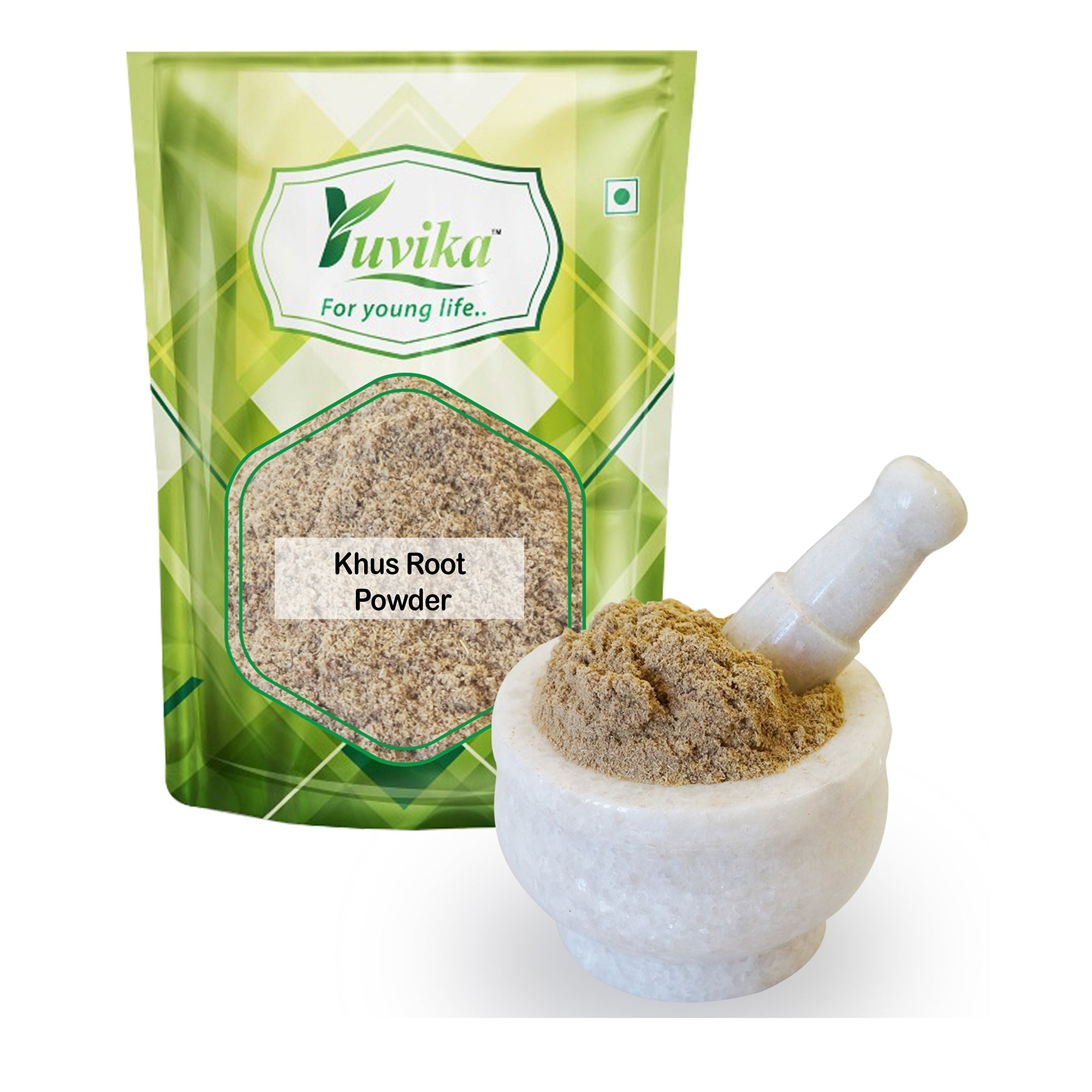 Yuvika Khus Root Powder - Vetiveria Zizanioides - Vetiver Root Powder ...