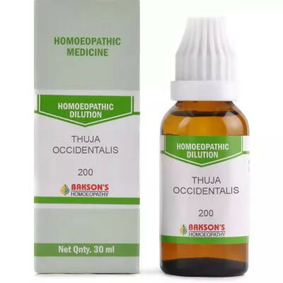 Bakson's Homeopathy Thuja Occidentalis Dilution - Organic Wellnesses