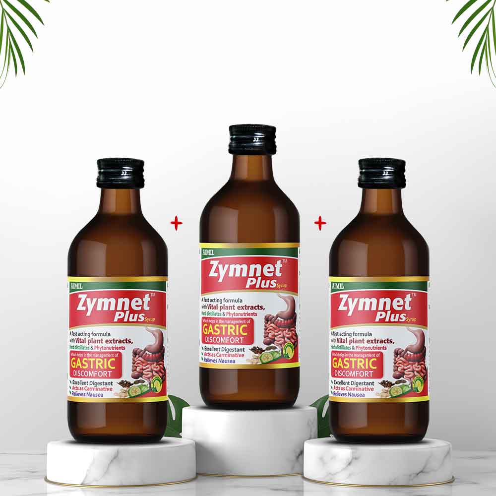 AIMIL Digestion Plus Syrup - 200ml (Pack of 3) - Organic Wellnesses