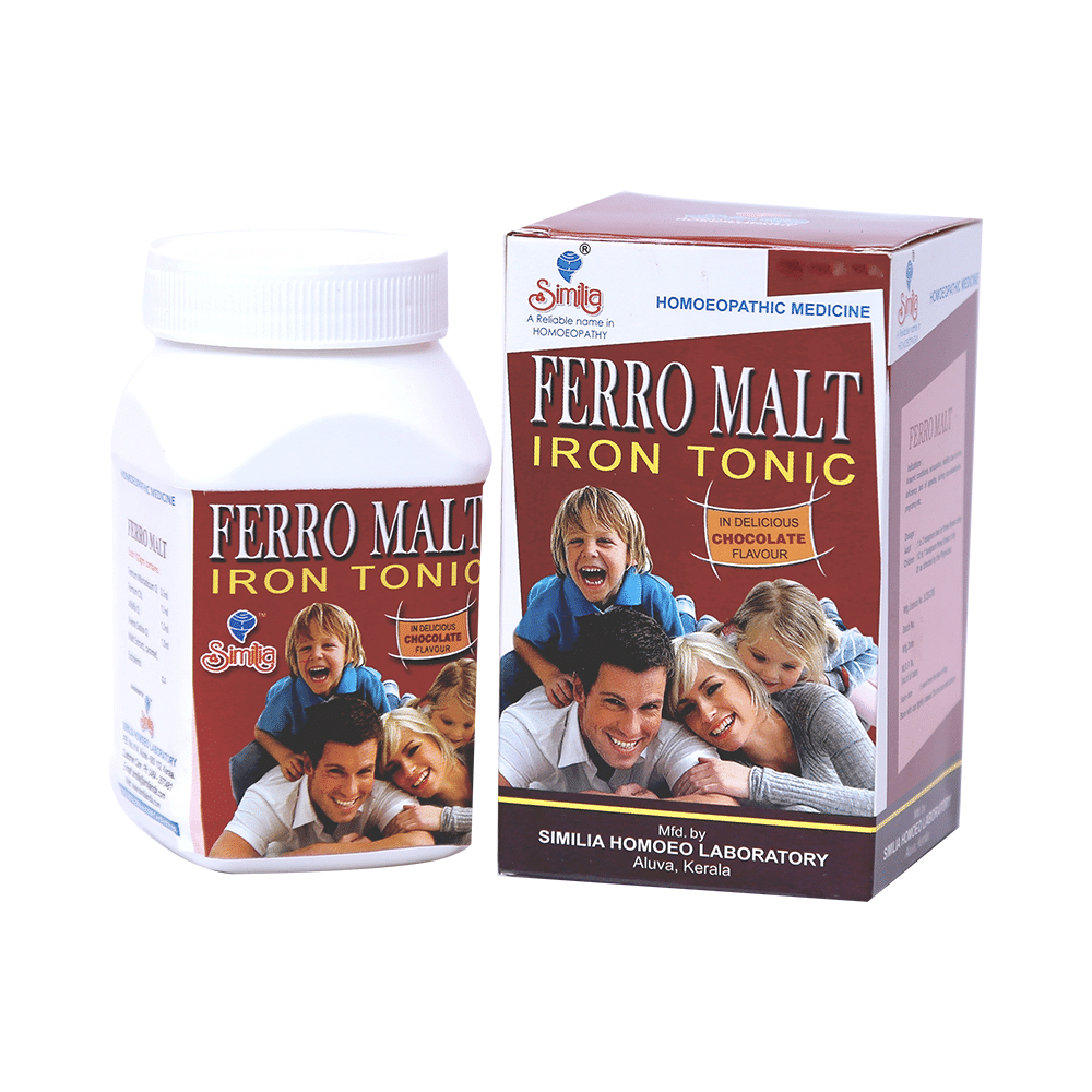 Similia Ferro Malt Iron Tonic Delicious Chocolate - 250 gms - Organic ...