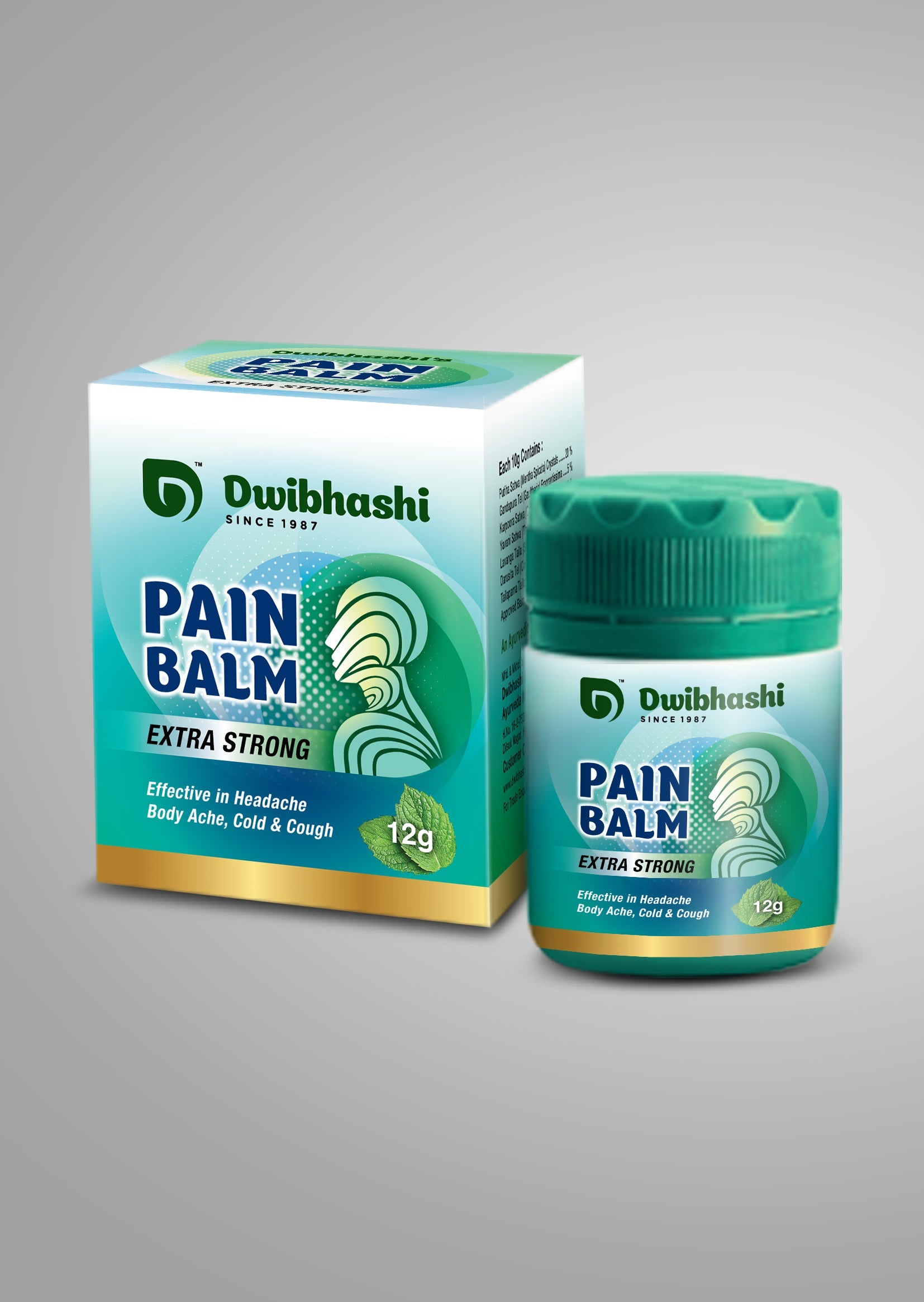 Dwibhashi's Ayurvedic Pain Balm - 12 gms - Organic Wellnesses