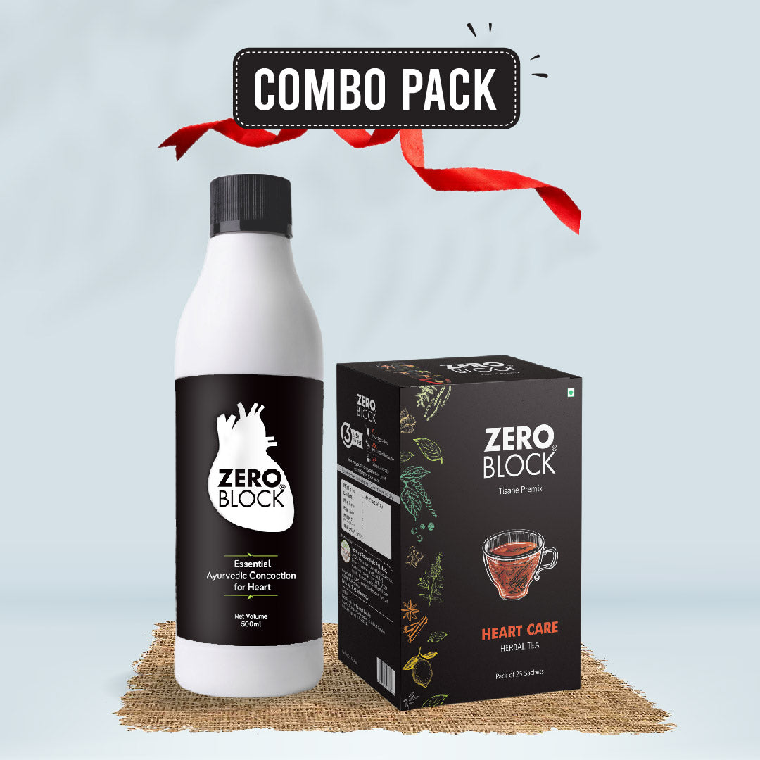 Zero Block and Tisane Premix Heart Care Herbal Tea Combo - Organic ...