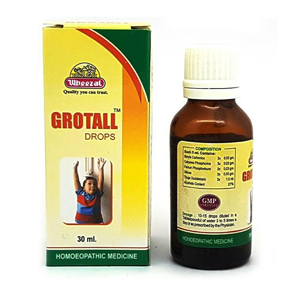 Wheezal Homeopathy Grotall Drops - Organic Wellnesses