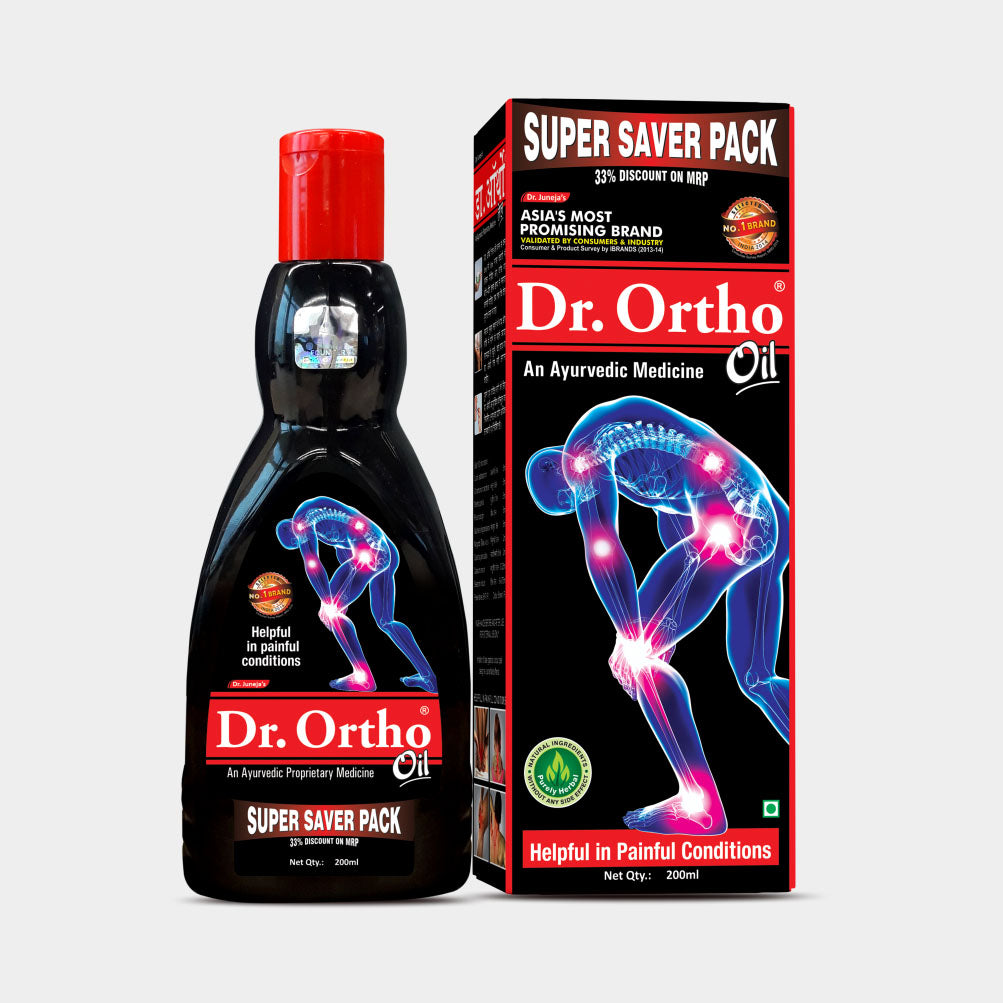Dr. Ortho Ayurvedic Oil Super Saver Pack - 200ml - Organic Wellnesses