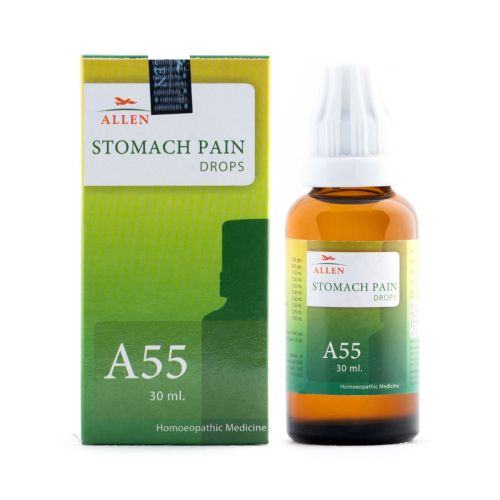 Allen Homeopathy A55 Stomach Pain Drops - Organic Wellnesses