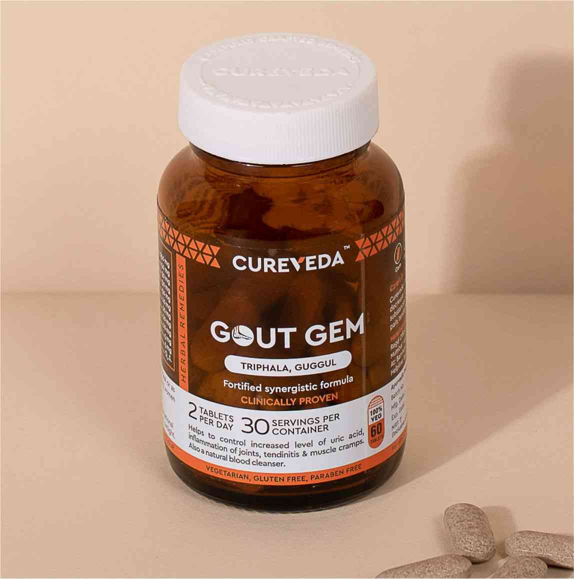 Cureveda Gout Gem - 60 Tablets - Organic Wellnesses