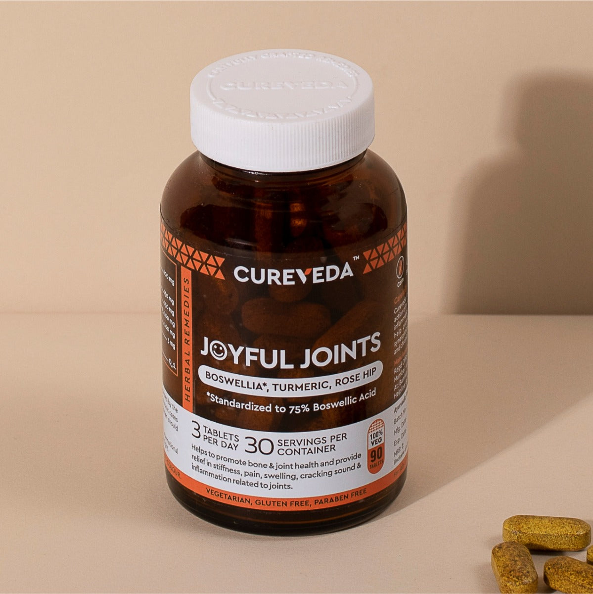 Cureveda Joyful Joints - 90 Tablets - Organic Wellnesses