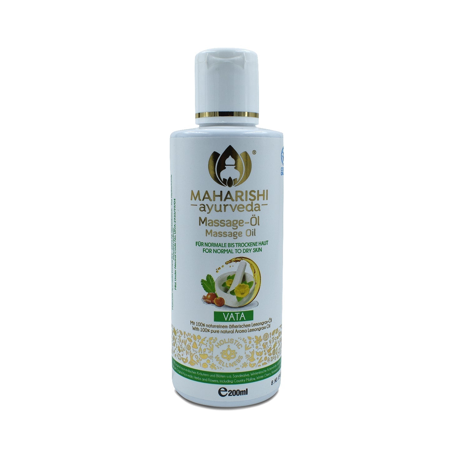Maharishi Ayurveda Vata Massage Oil - 200 ml - Organic Wellnesses