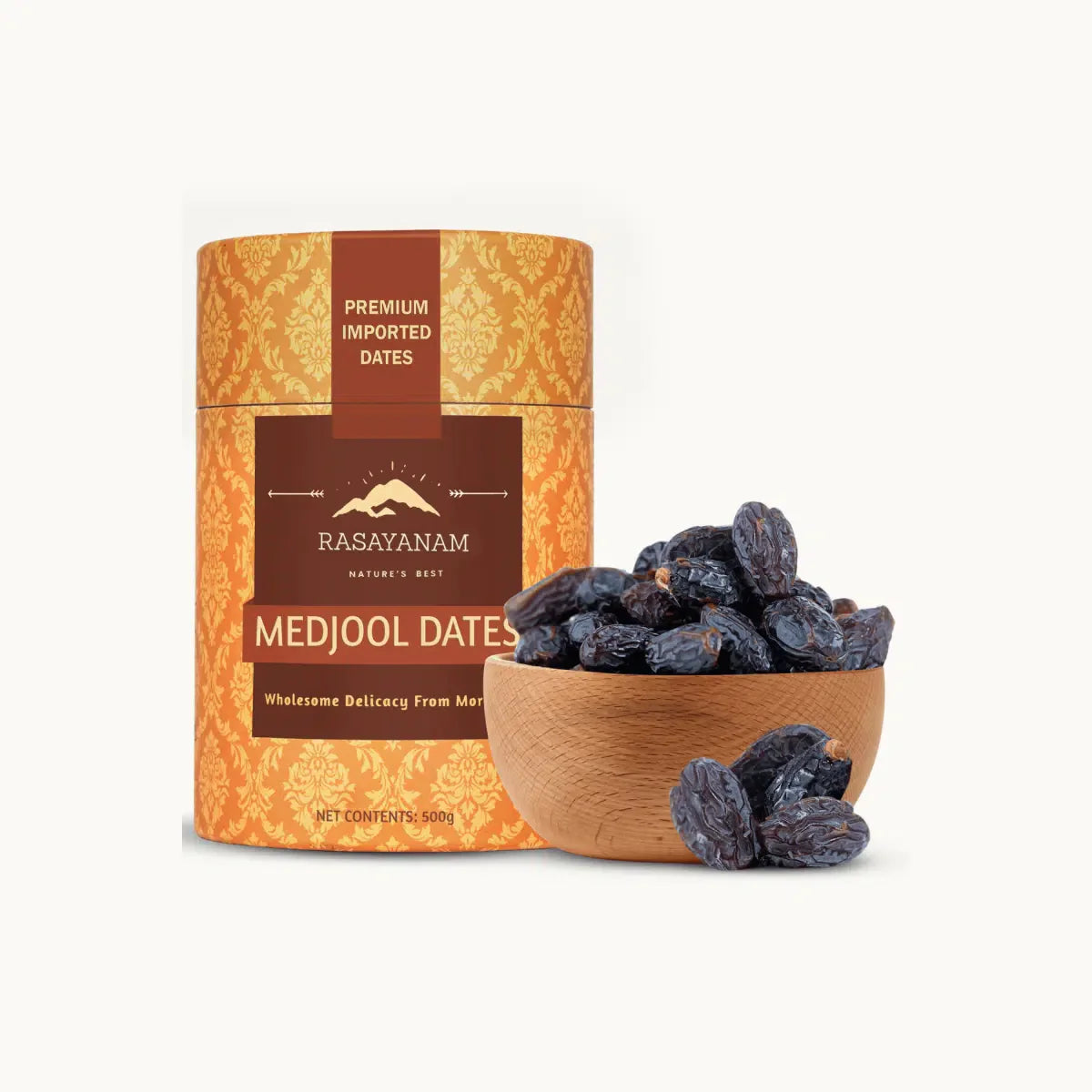 Rasayanam Moroccan Medjool Dates - 500 gms - Organic Wellnesses