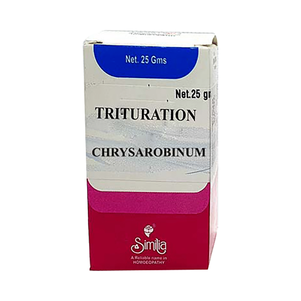 Similia Chrysarobinum Trituration Tablet - 25 gms - Organic Wellnesses