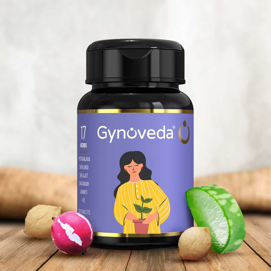 Gynoveda Jeehv Ayurvedic Tablets - 120 tabs - Organic Wellnesses
